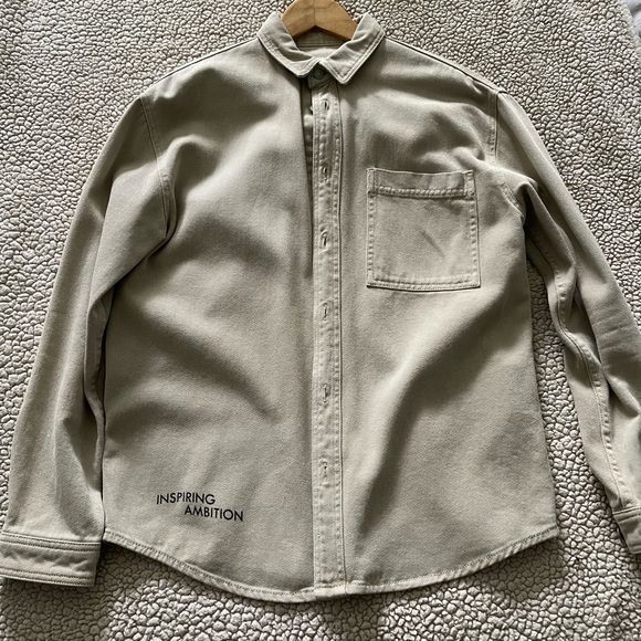 Zara | Shirts | Zara Light Beige Button Up Shirt | Poshmark